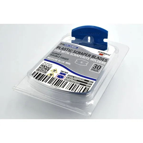 Scraperite Curved Plastic Razor Rlade Medium Blue – PDP